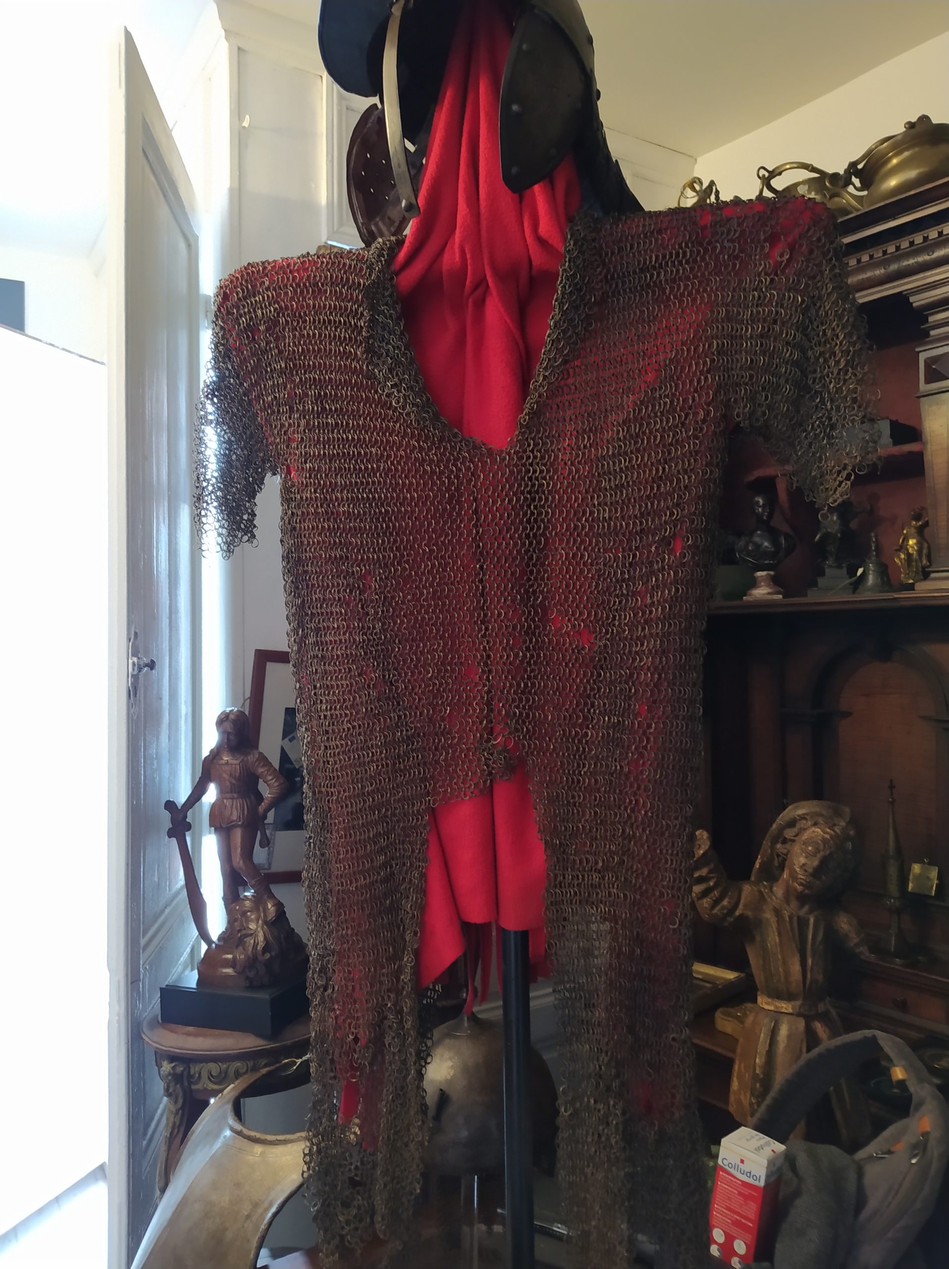 Cotte de mailles probablement d'archer fin 15ème en l'état